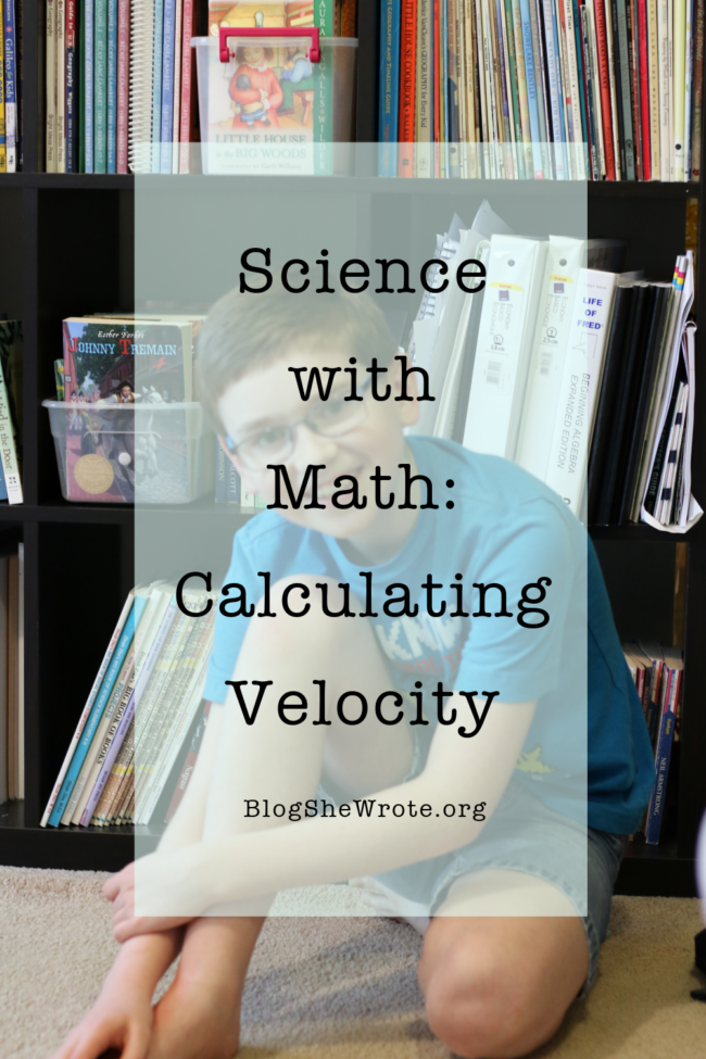 10 Days of Science with Math: More on Calculating Velocity - Blog, She ...