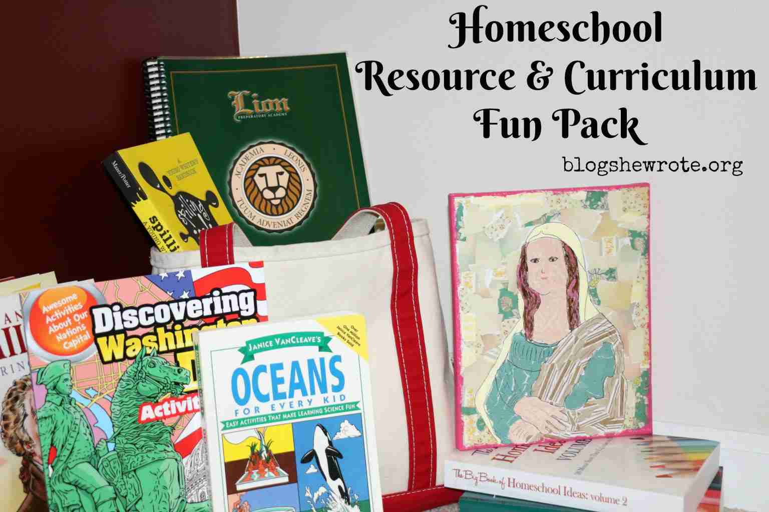 Homeschool Resource & Curriculum Fun Pack - Blog, She Wrote
